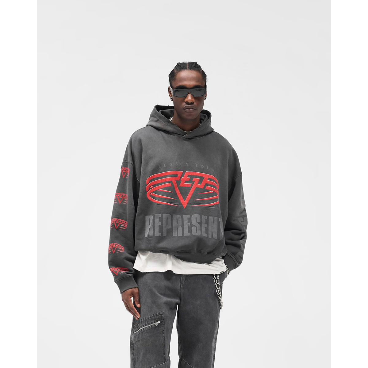 Represent Living Legacy Tour Hoodie Sun Fade Grey – AWOL